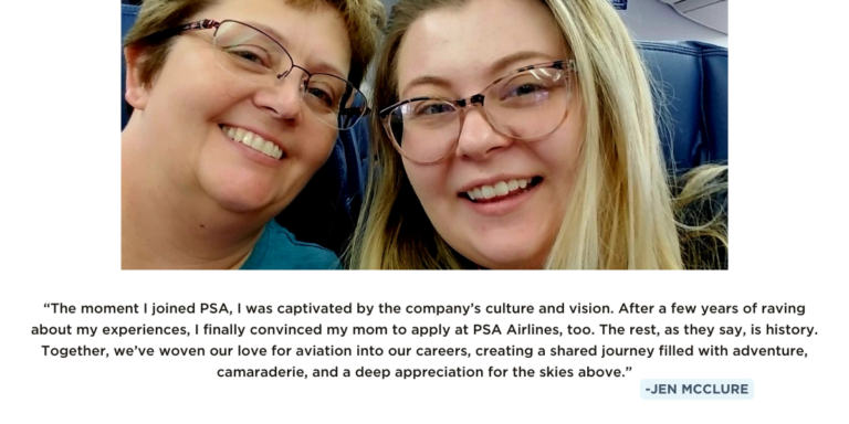 Mother’s Day Spotlight: Jen and Michelle McClure | PSA Airlines
